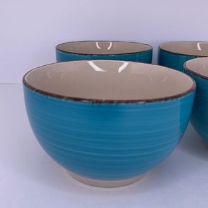 Royal Norfolk | Dining | 4 Pc Set Royal Norfolk Turquoise Blue Swirl 55 ...